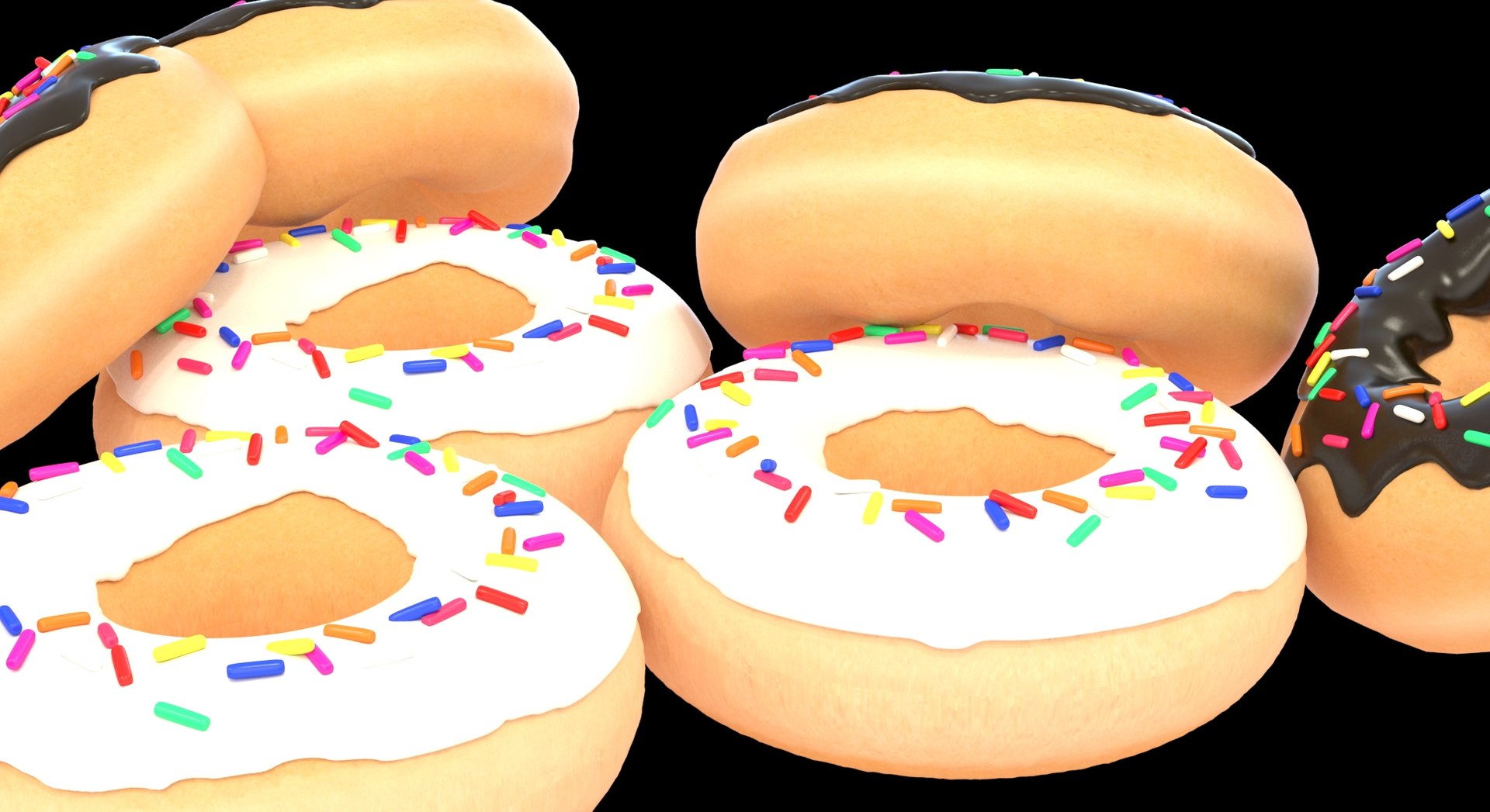 3D Donuts - TurboSquid 2128093