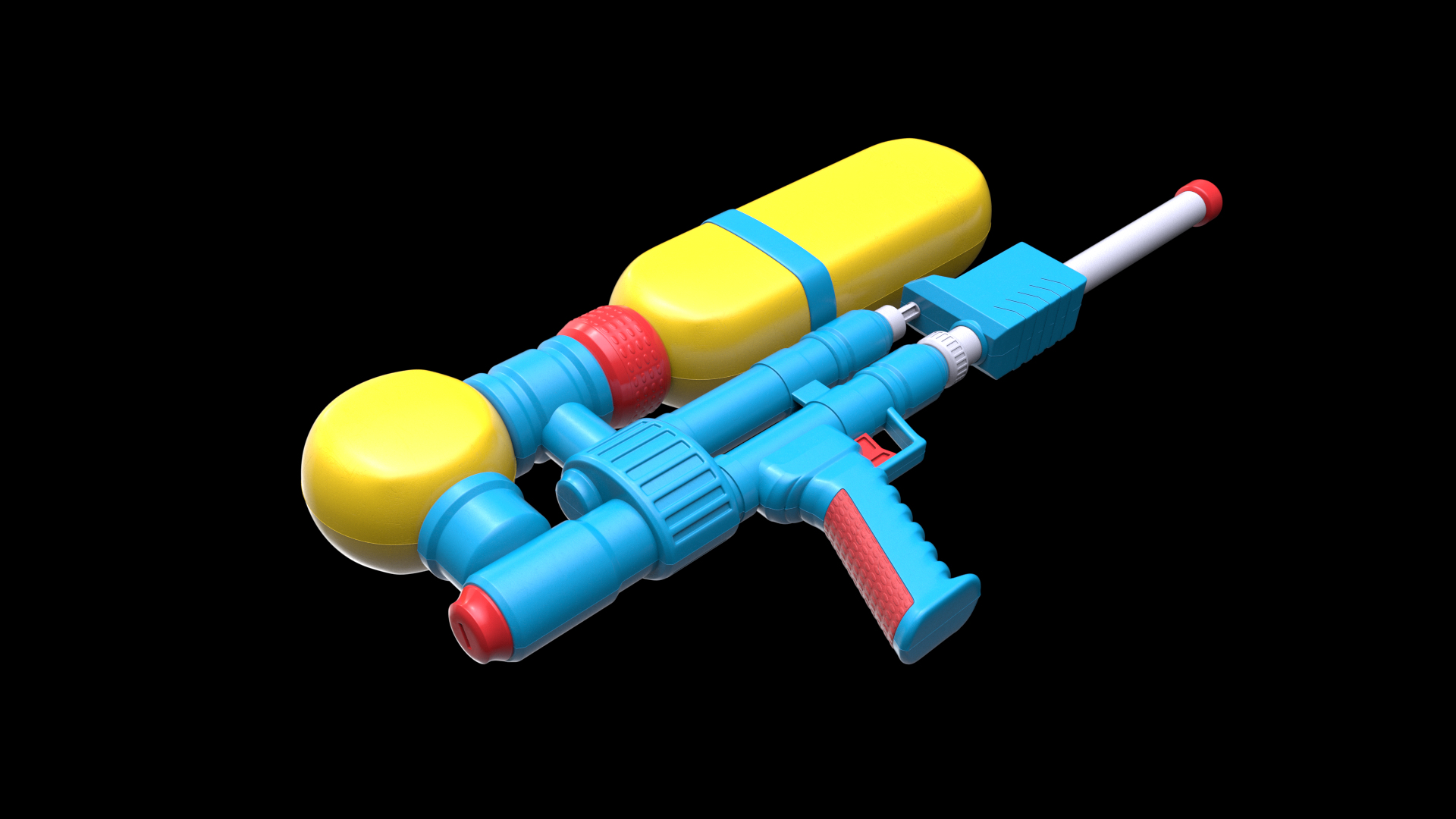 3D model retro super soaker water gun - TurboSquid 1707526