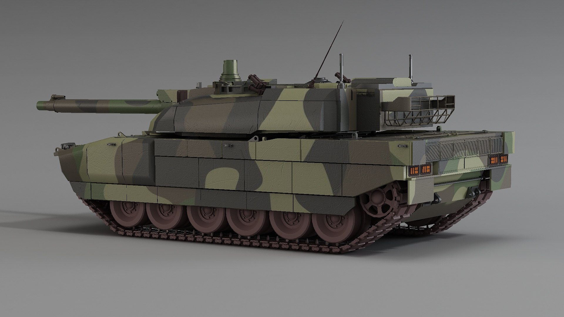 Amx-56 Main Tank Leclerc Main Battle Tank 3D - TurboSquid 2148091