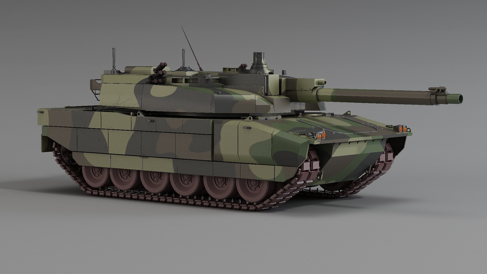 Amx-56 Main Tank Leclerc Main Battle Tank 3D - TurboSquid 2148091