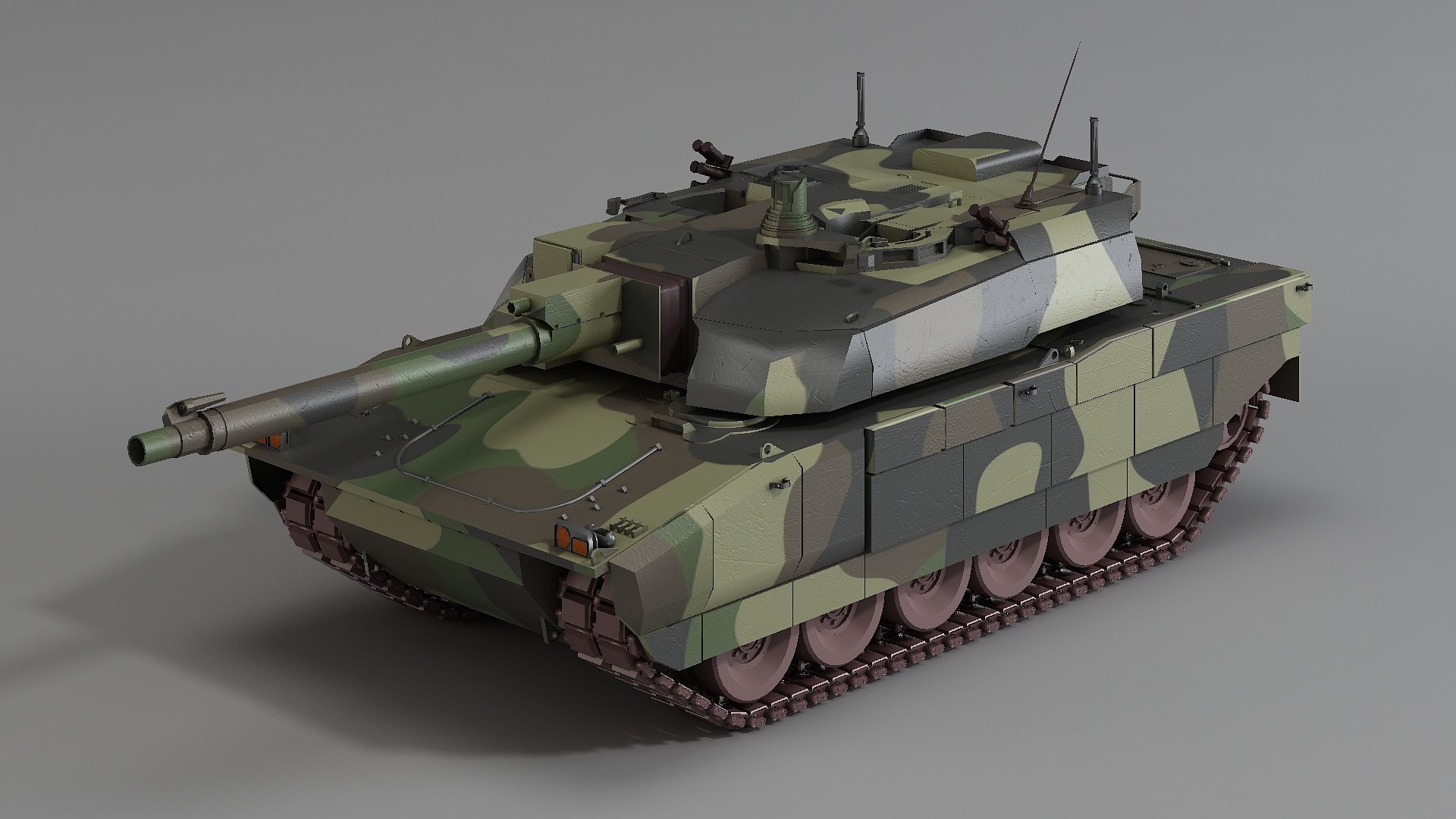Amx-56 Main Tank Leclerc Main Battle Tank 3D - TurboSquid 2148091