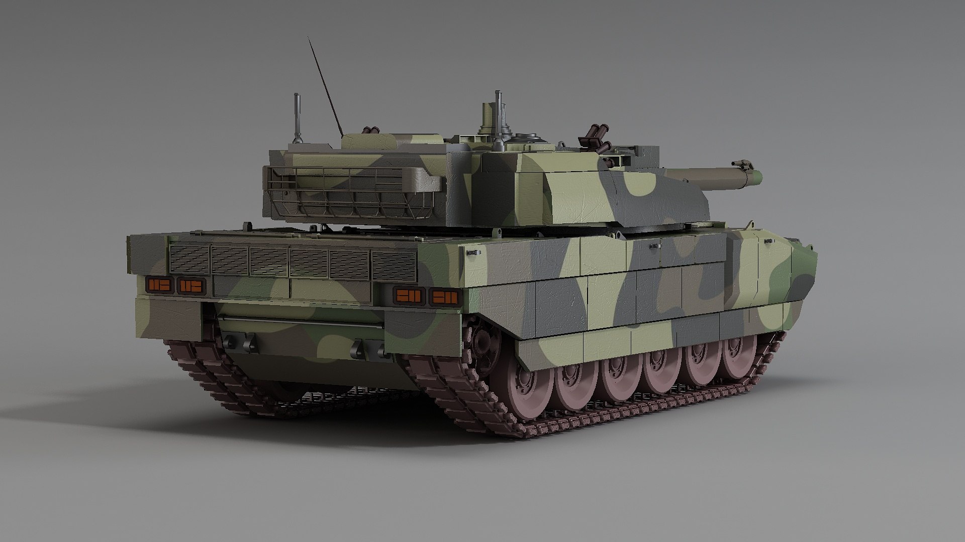 Amx-56 Main Tank Leclerc Main Battle Tank 3D - TurboSquid 2148091