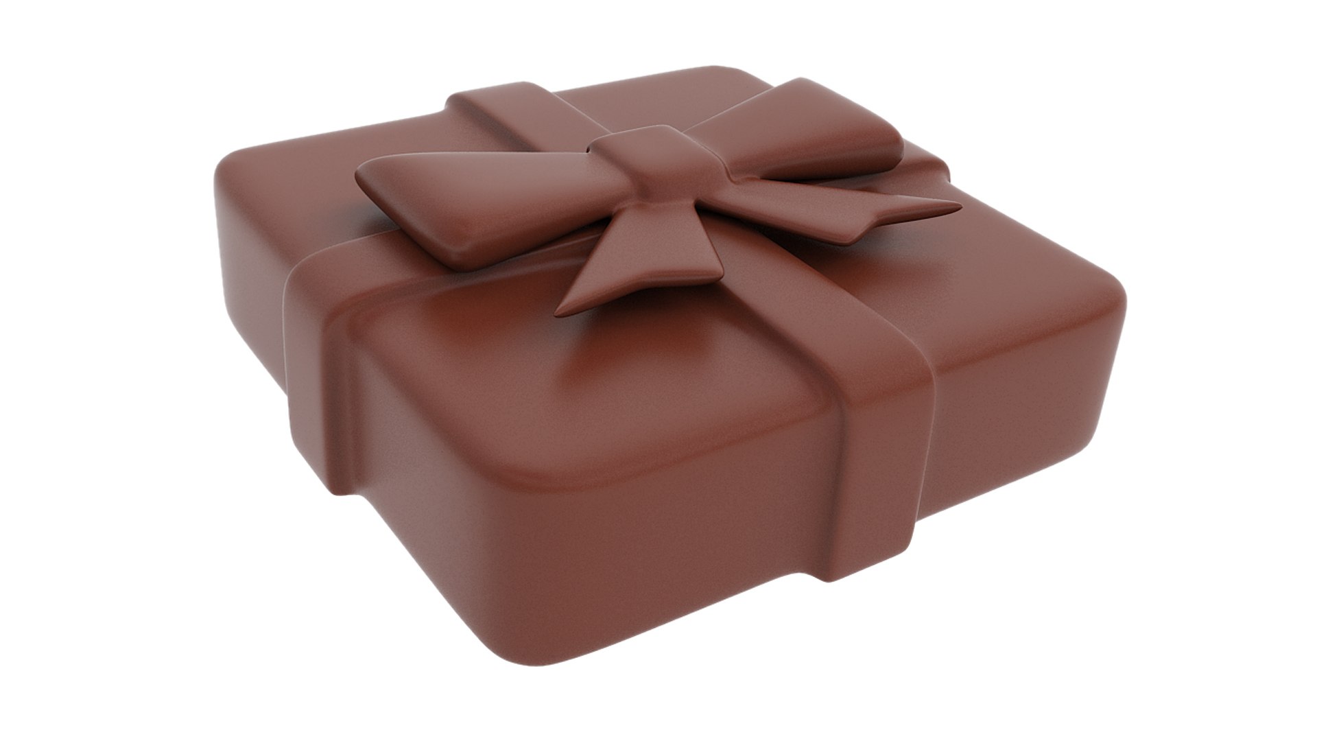 3D Chocolate present figurine model - TurboSquid 1903158