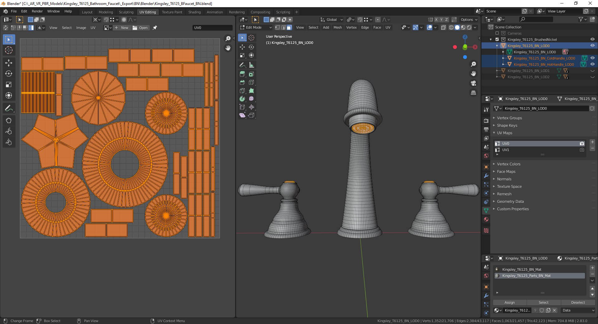 Moen Kingsley T6125bn Two-handle 3D - TurboSquid 1575902
