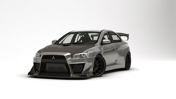 3ds max mitsubishi lancer evolution x