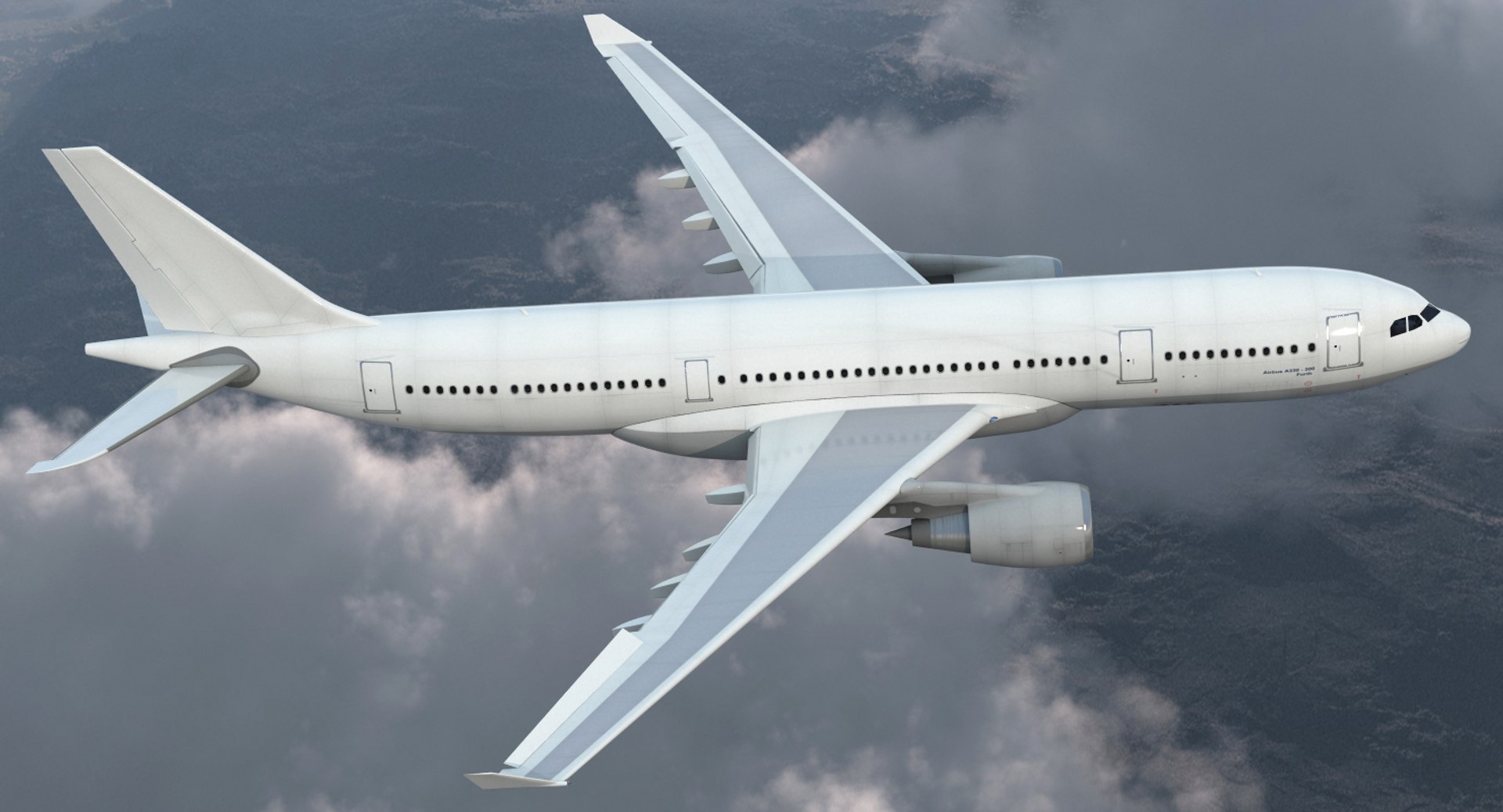 3D Model Jet Airliner Airbus A330-200 - TurboSquid 1234465