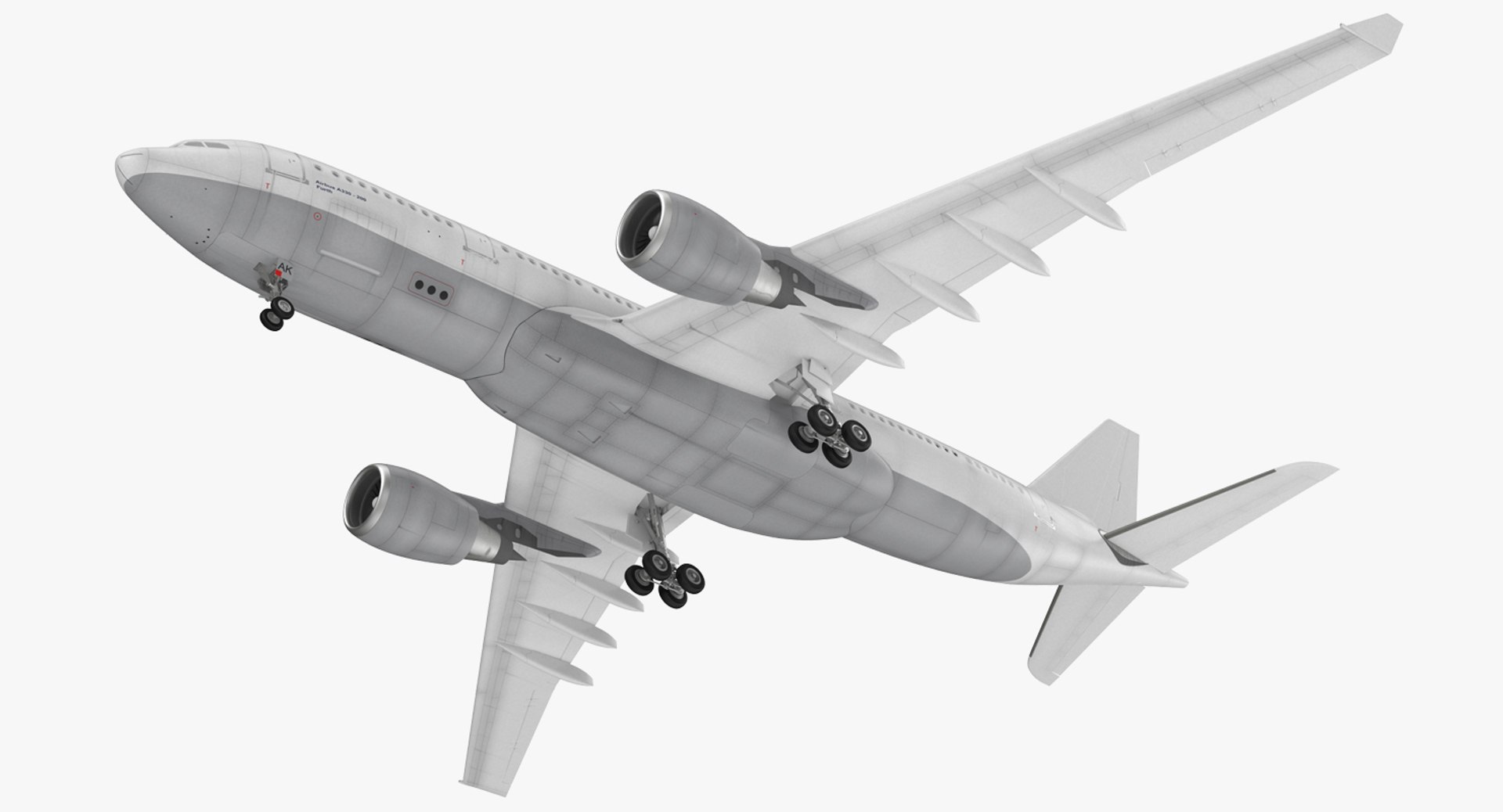 3D model jet airliner airbus a330-200 - TurboSquid 1234465
