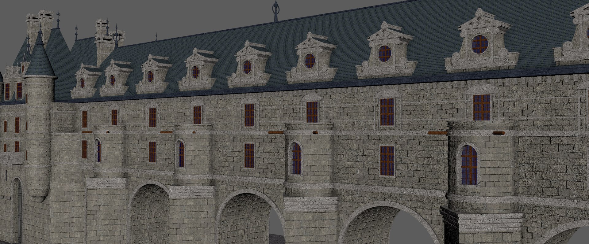 Chateau De Chenonceau Castle 3D Model - TurboSquid 2203196