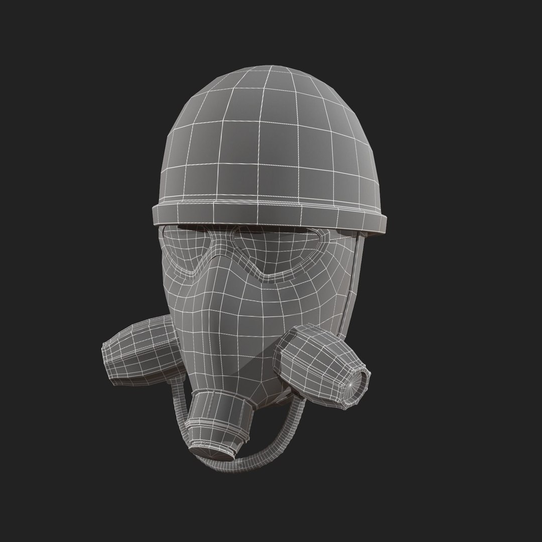 Combat gas mask helmet 3D - TurboSquid 1449982
