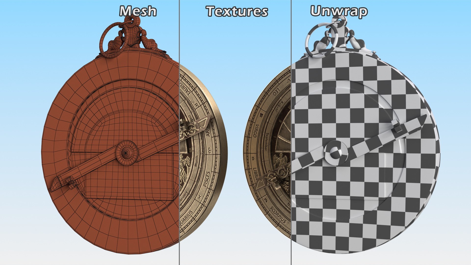 Astrolabe 3D model - TurboSquid 1902559