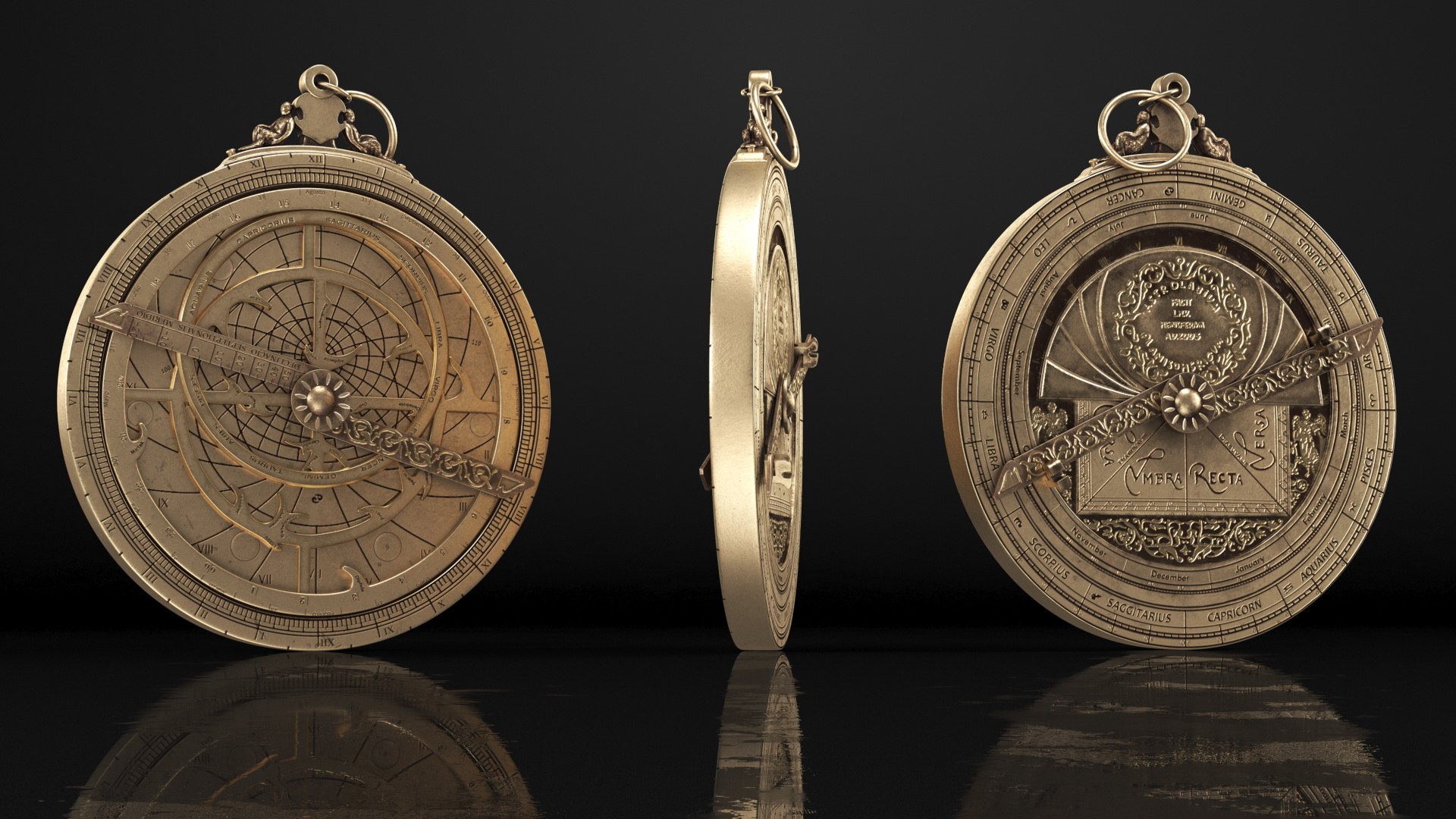 Astrolabe 3D model - TurboSquid 1902559