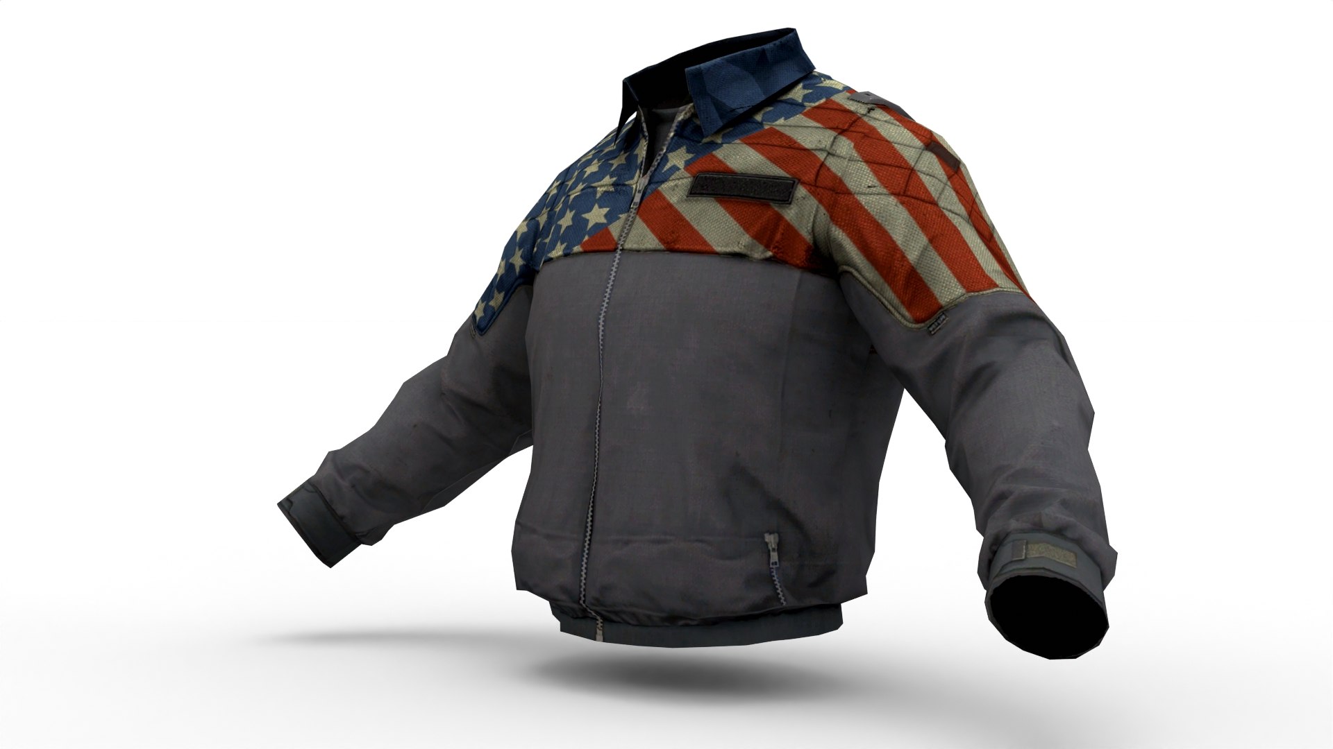 3D Vintage Jacket 3D Model - TurboSquid 2218111