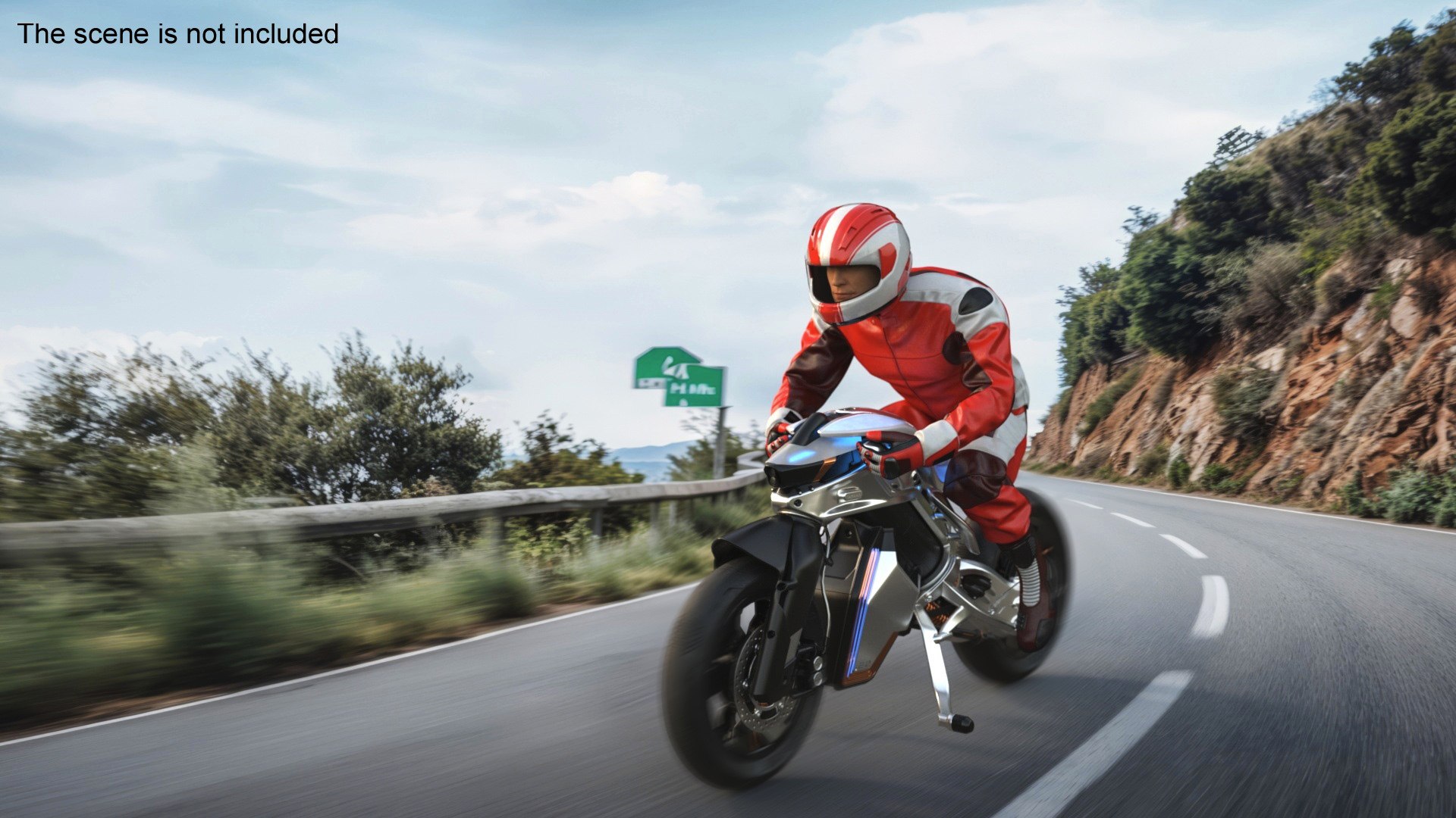 3D Yamaha MOTOROiD 2 Motorcycle With Biker - TurboSquid 2368257