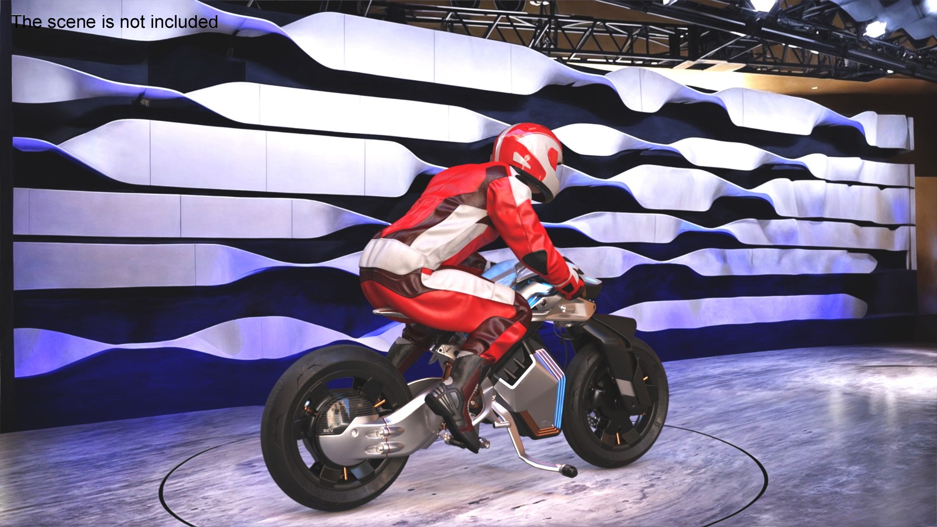 3D Yamaha MOTOROiD 2 Motorcycle With Biker - TurboSquid 2368257