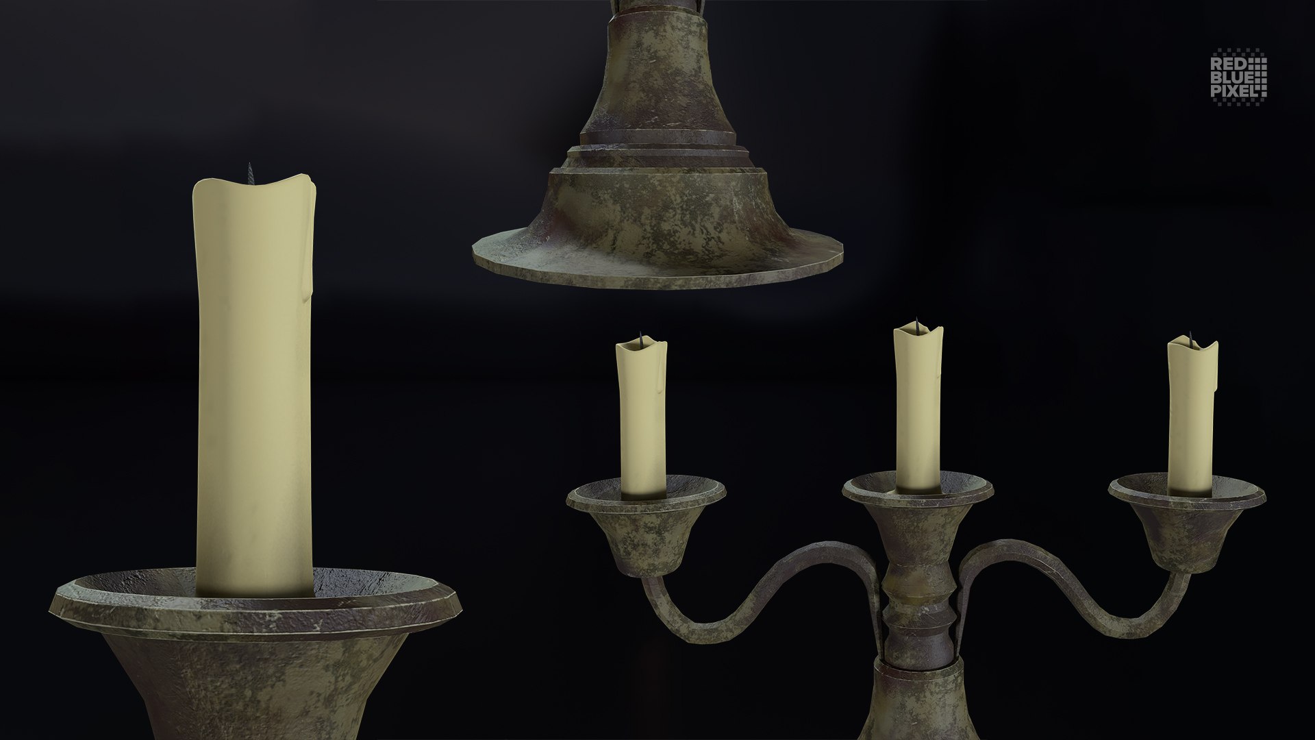 Candle Stand 02 3D Model - TurboSquid 2305320