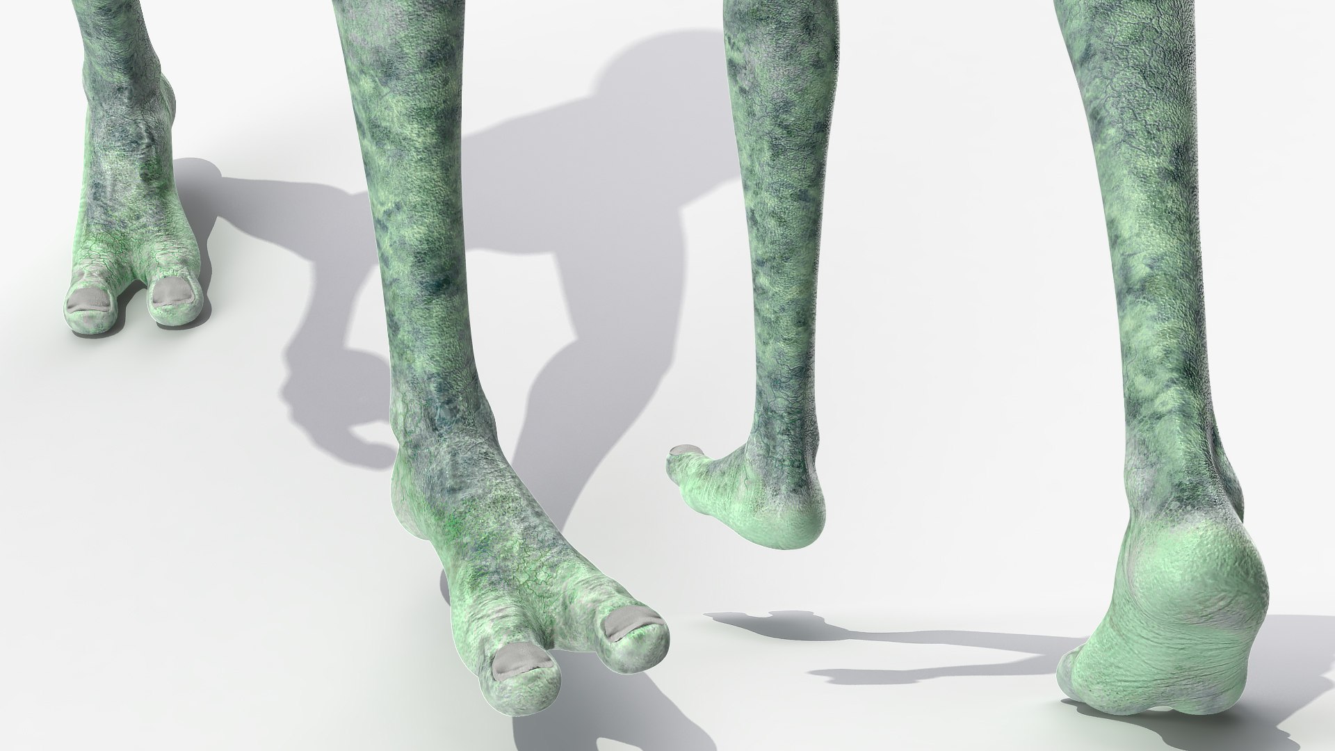 3D Green Alien Walking Pose Model - TurboSquid 1628927