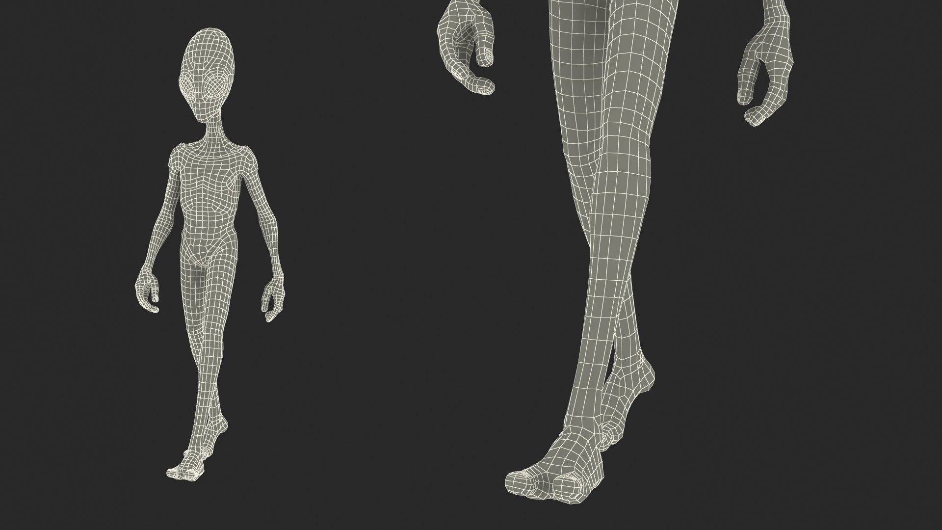 3D Green Alien Walking Pose Model - TurboSquid 1628927