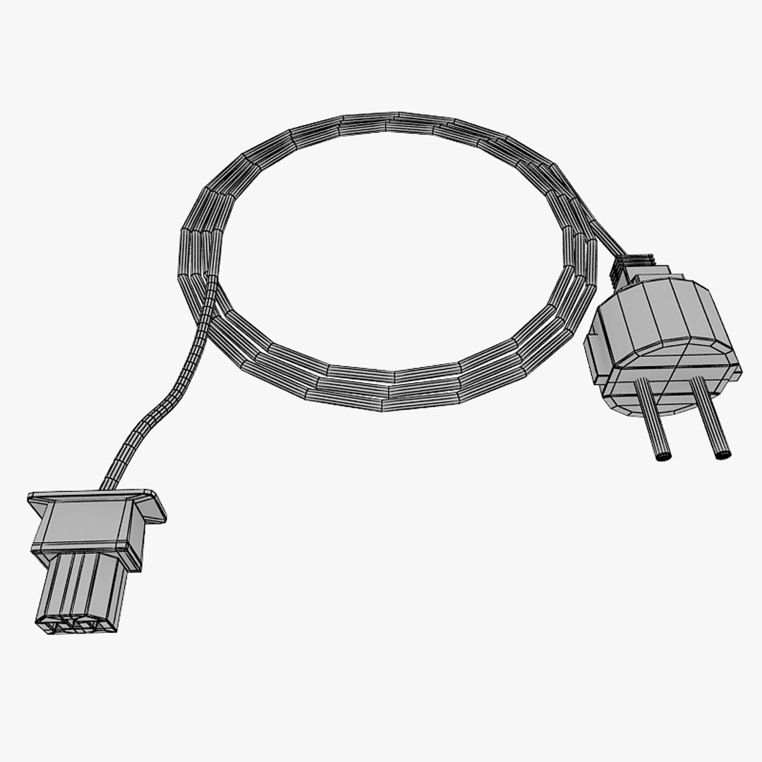3d model computer cable