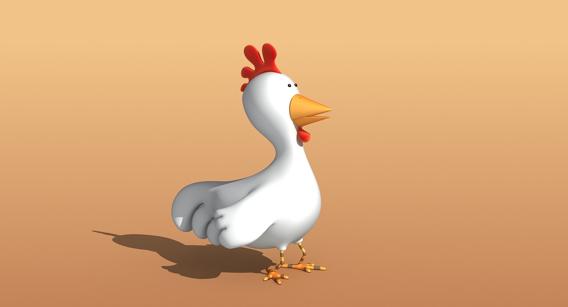 3d Chicken Cartoon