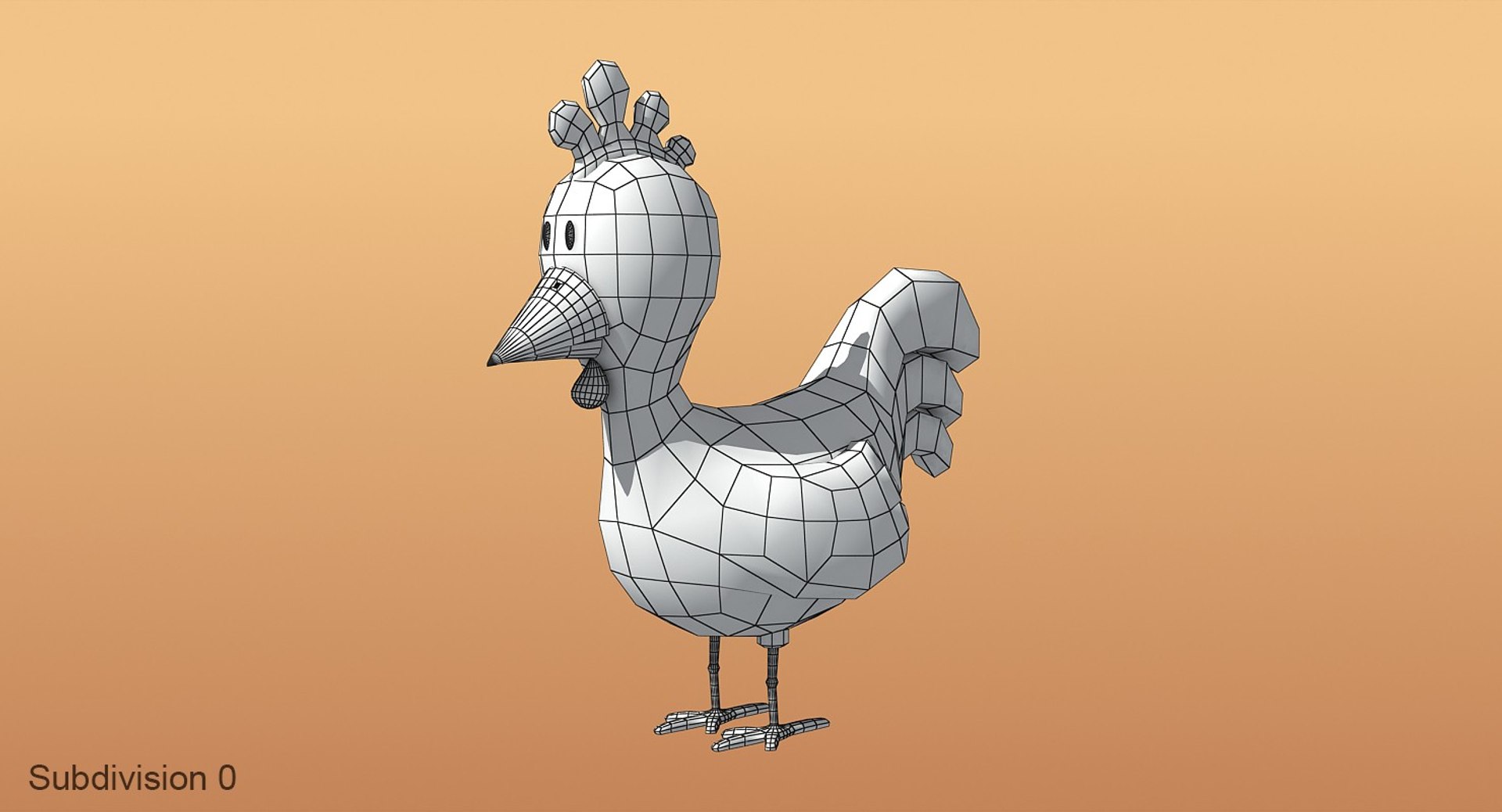 3d Chicken Cartoon