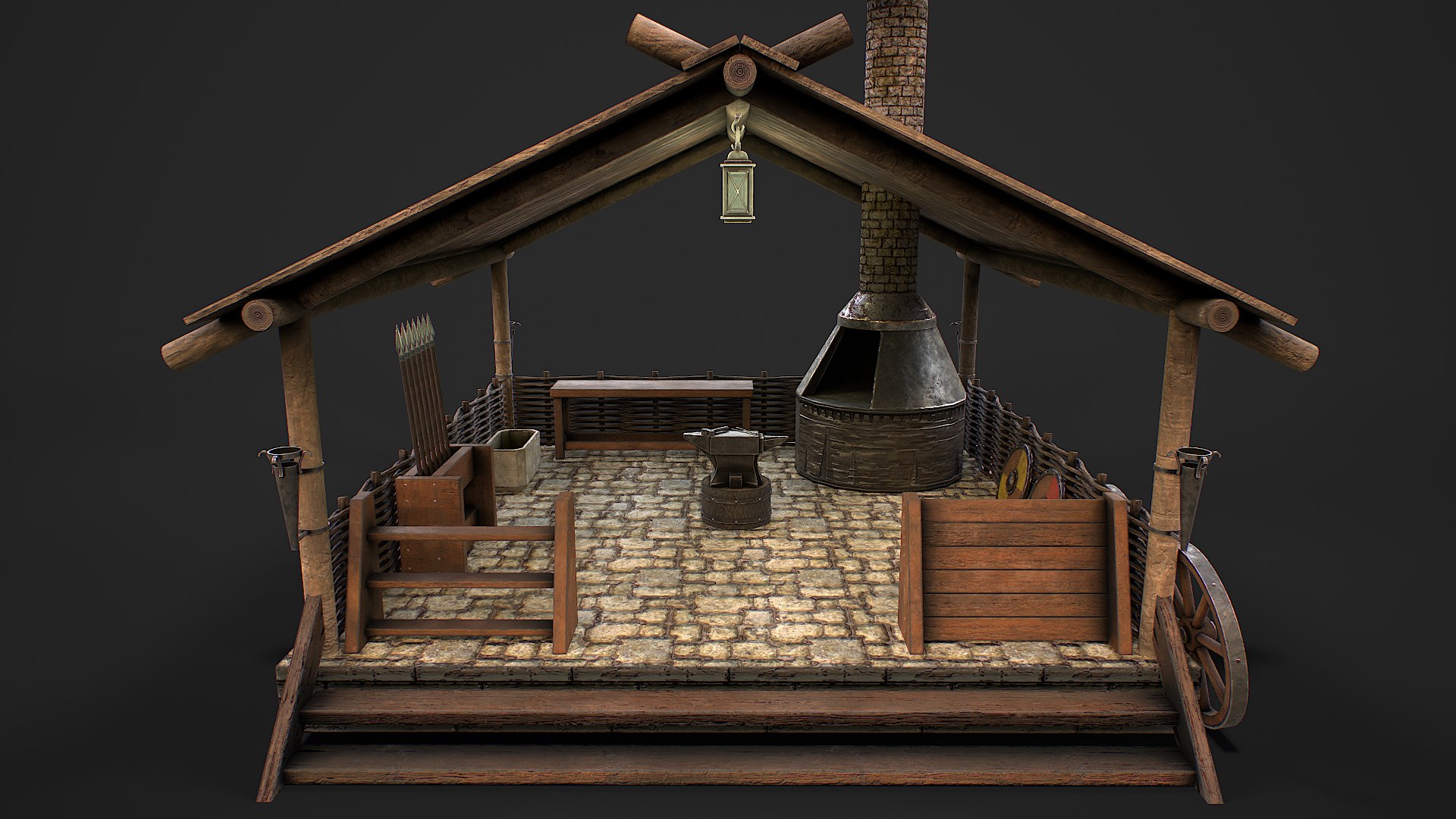 3D Model Medieval Forge 3d Model - TurboSquid 2226755