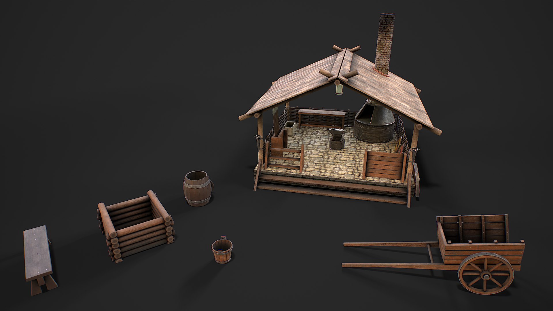 3D Model Medieval Forge 3d Model - TurboSquid 2226755