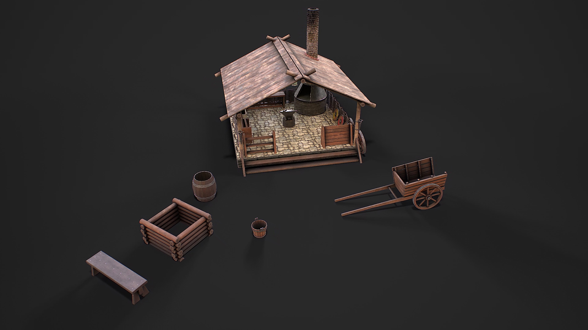 3D Model Medieval Forge 3d Model - TurboSquid 2226755
