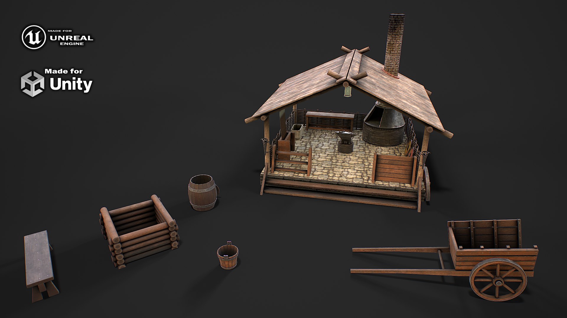 3D Model Medieval Forge 3d Model - TurboSquid 2226755