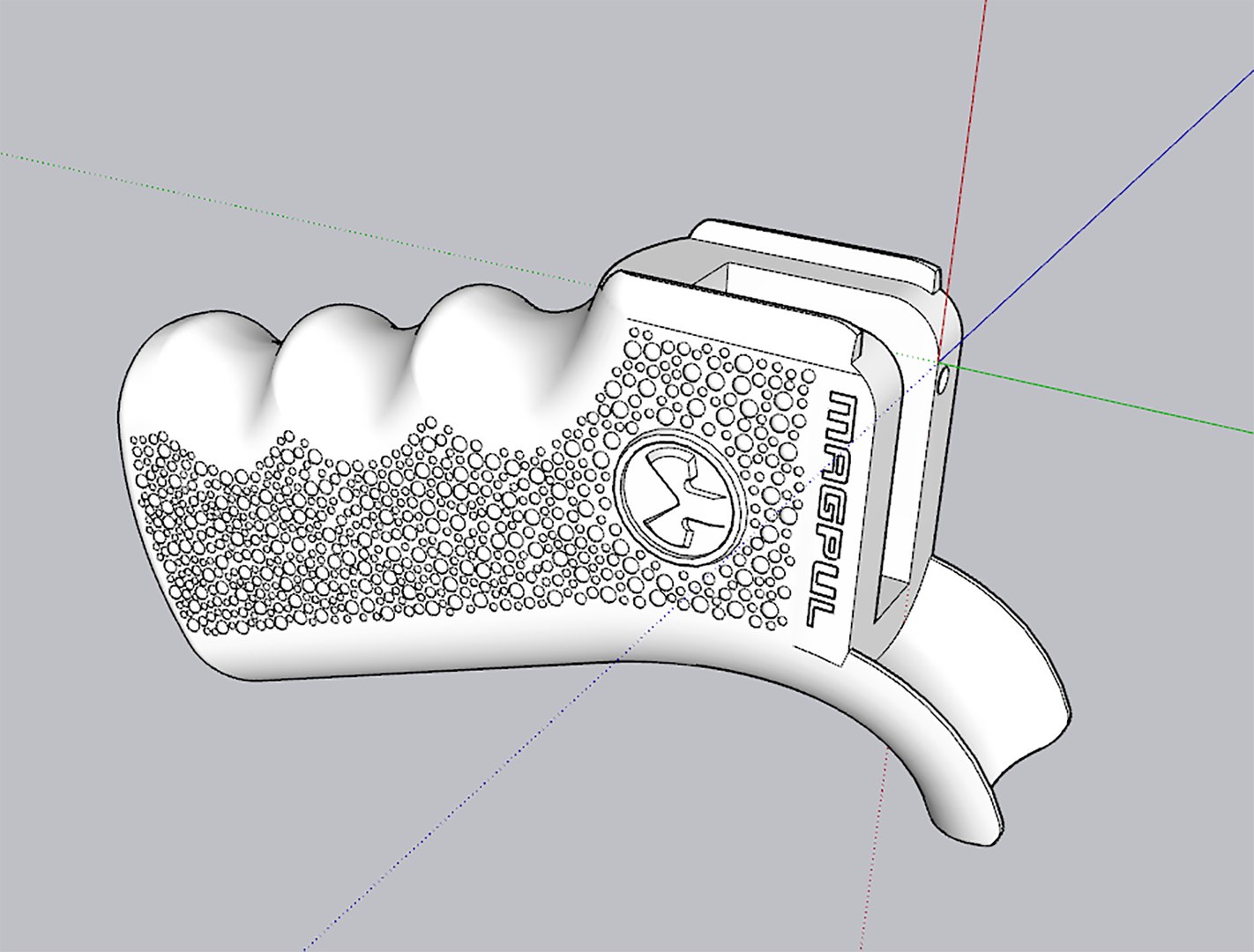 3D AR Grip 3D Printed Model - TurboSquid 2227760