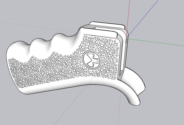 AR 그립 3D 프린팅 3D 모델 - TurboSquid 2227760