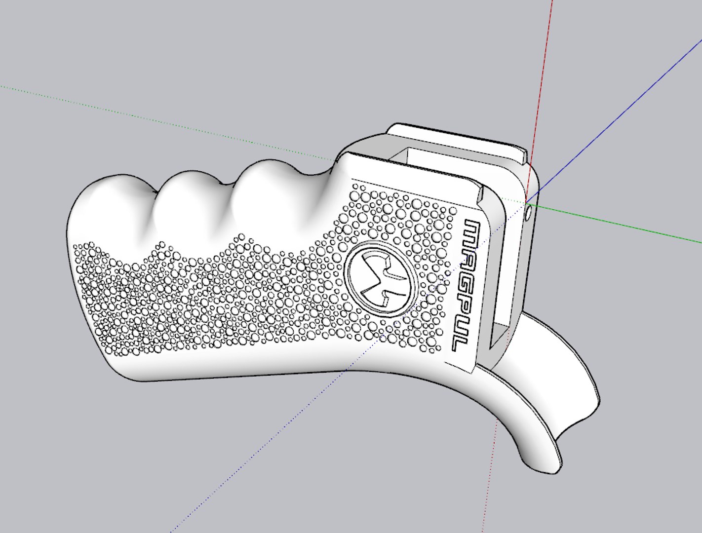 3D AR Grip 3D Printed Model - TurboSquid 2227760