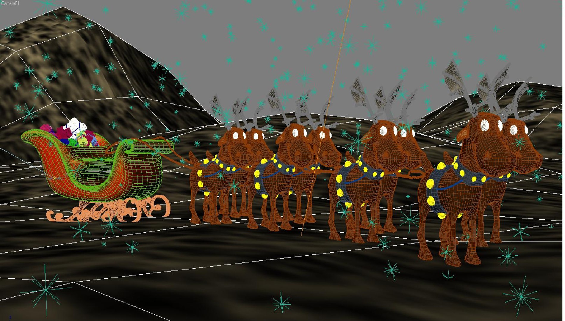 3d Christmas Scene