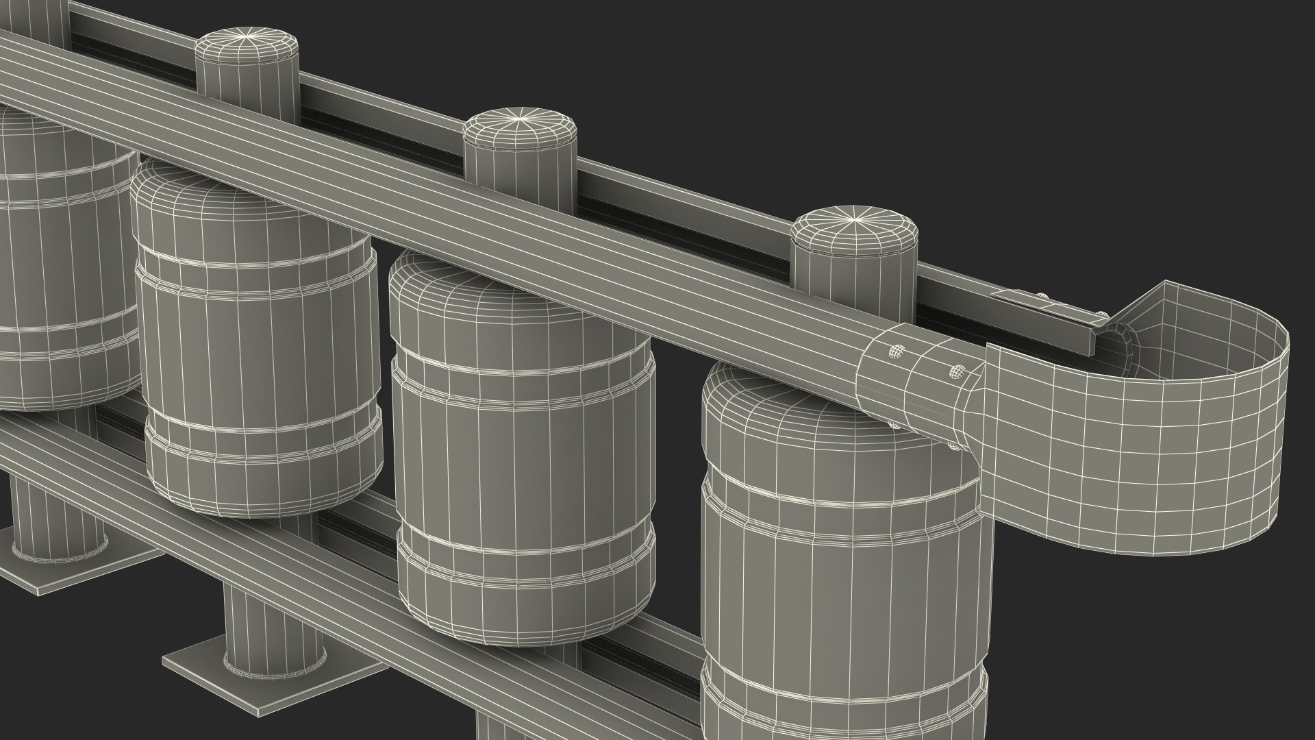 Safety roller barrier 3D - TurboSquid 1521005