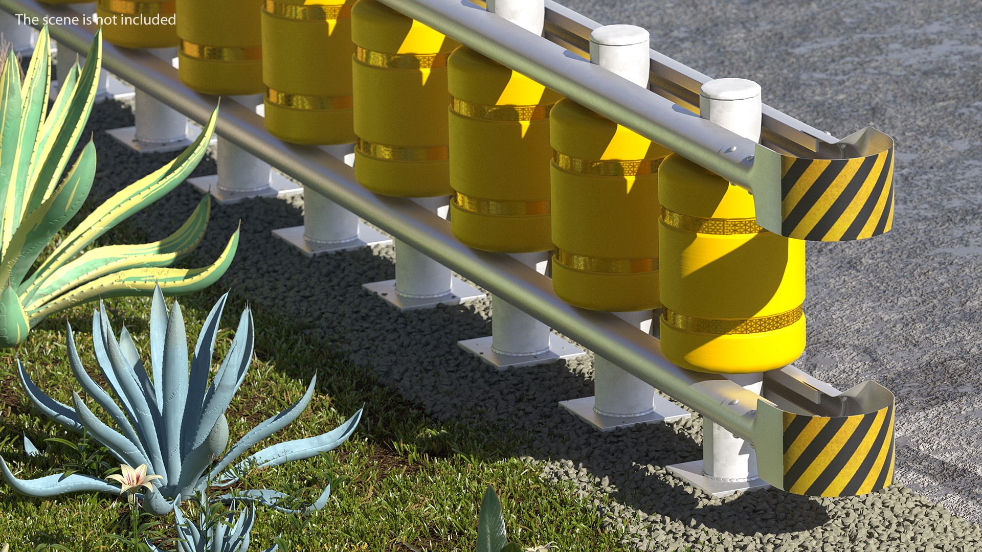 Safety Roller Barrier 3D - TurboSquid 1521005