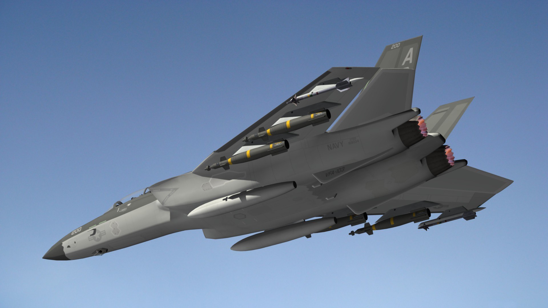 Fictional Fighter Jet 3D Model - TurboSquid 1794811
