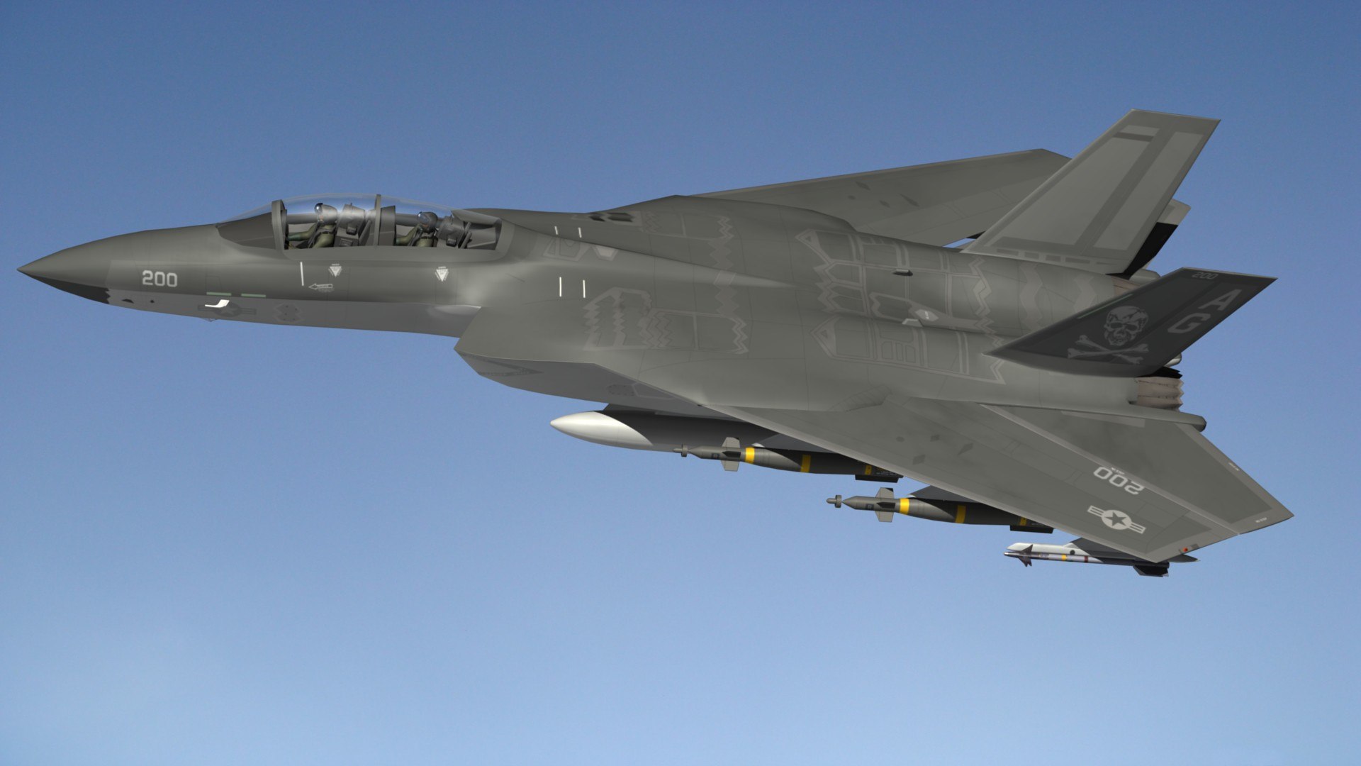 Fictional Fighter Jet 3D model - TurboSquid 1794811