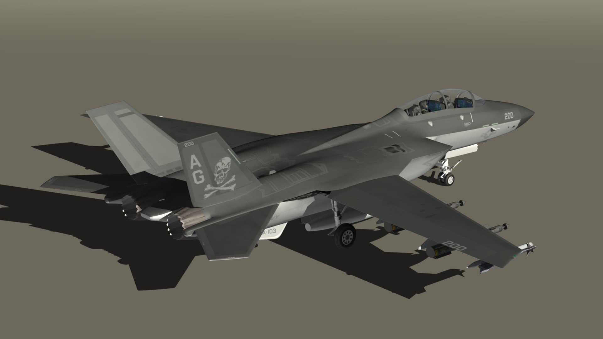 Fictional Fighter Jet 3D model - TurboSquid 1794811