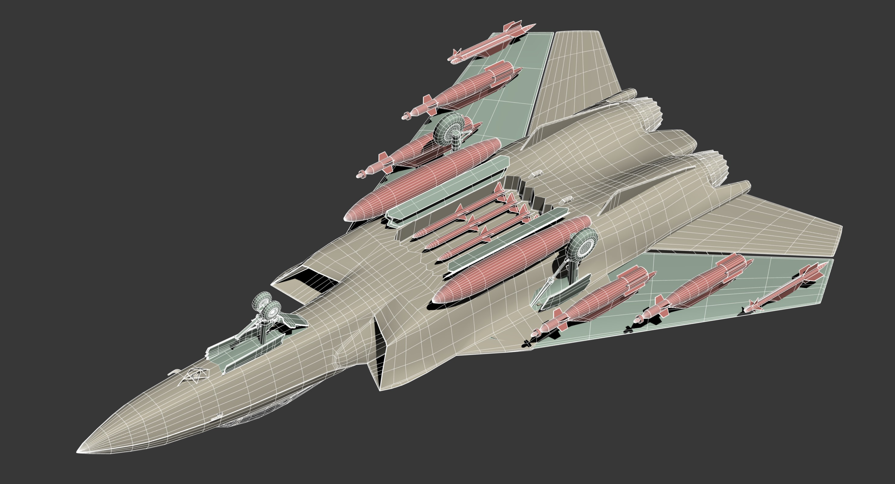 Fictional Fighter Jet 3D model - TurboSquid 1794811