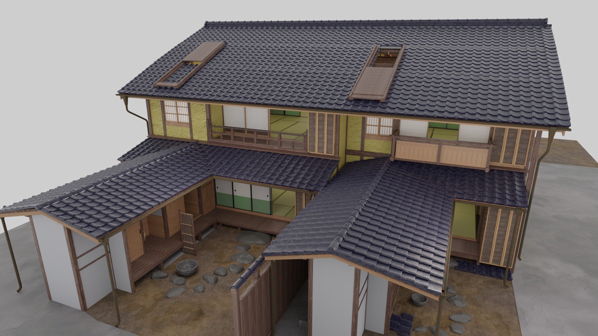 3D Model Traditional Kyoto Styke House In Japan - TurboSquid 2039807
