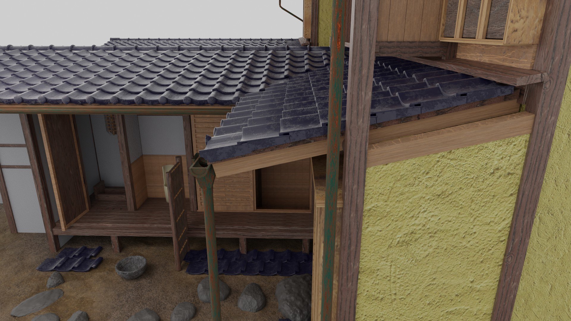 3D Model Traditional Kyoto Styke House In Japan - TurboSquid 2039807