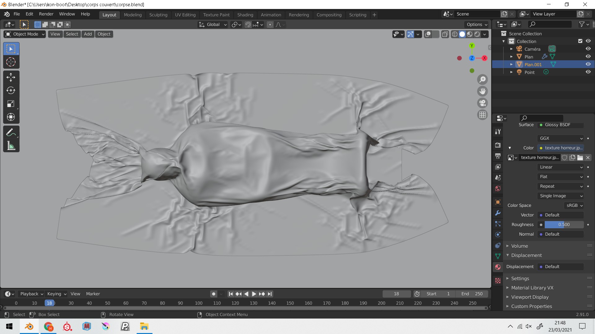 Covered Horror 3D Model - TurboSquid 1709660
