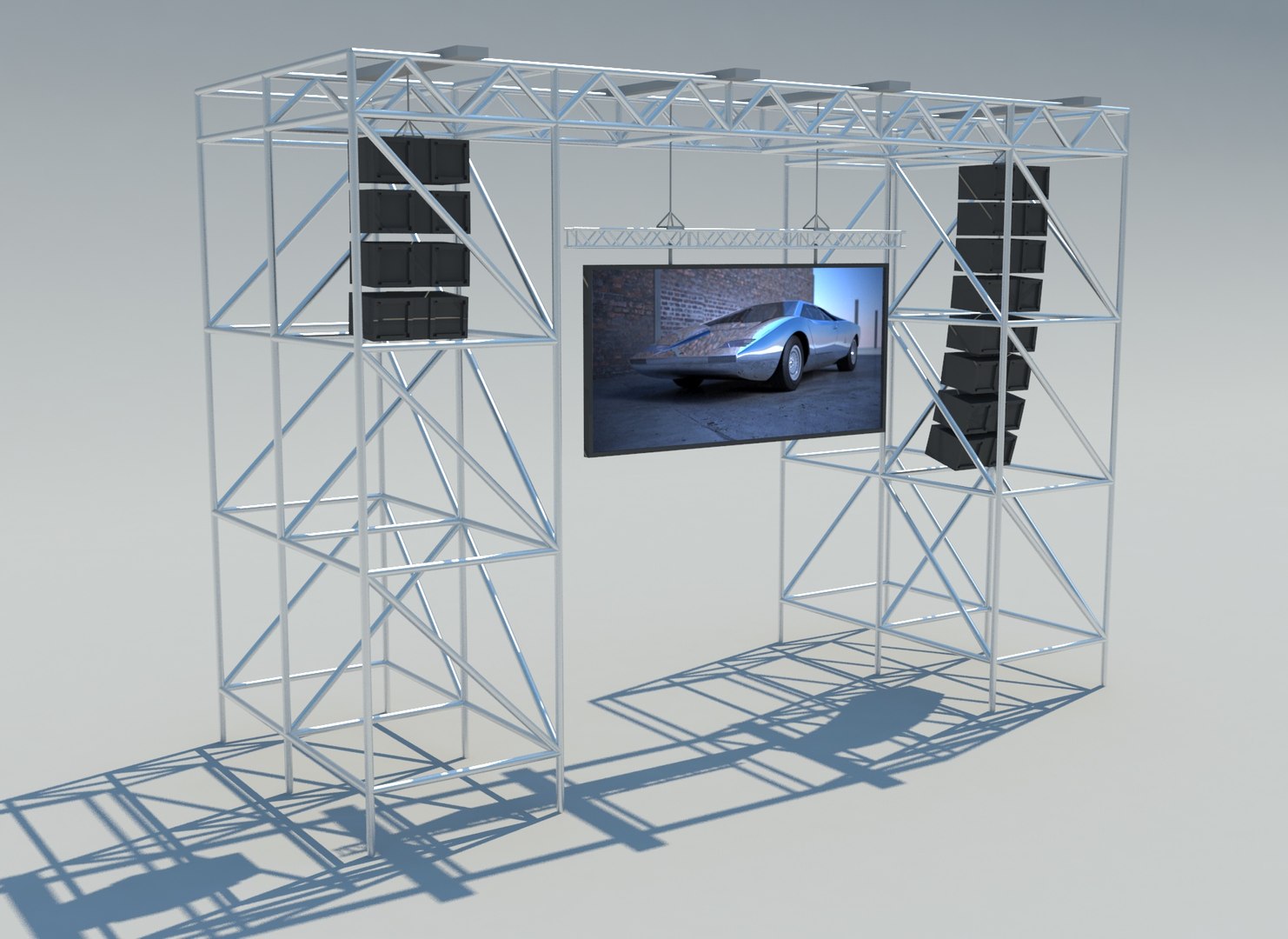 3d Screen Scene 8x6 Model