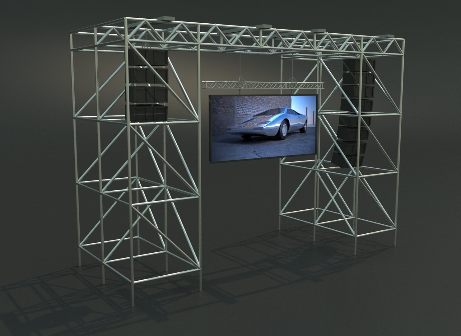 3d Screen Scene 8x6 Model