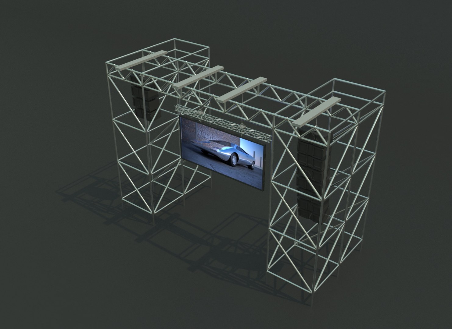 3d Screen Scene 8x6 Model