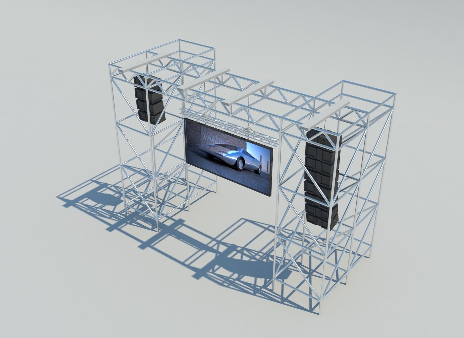 3d Screen Scene 8x6 Model