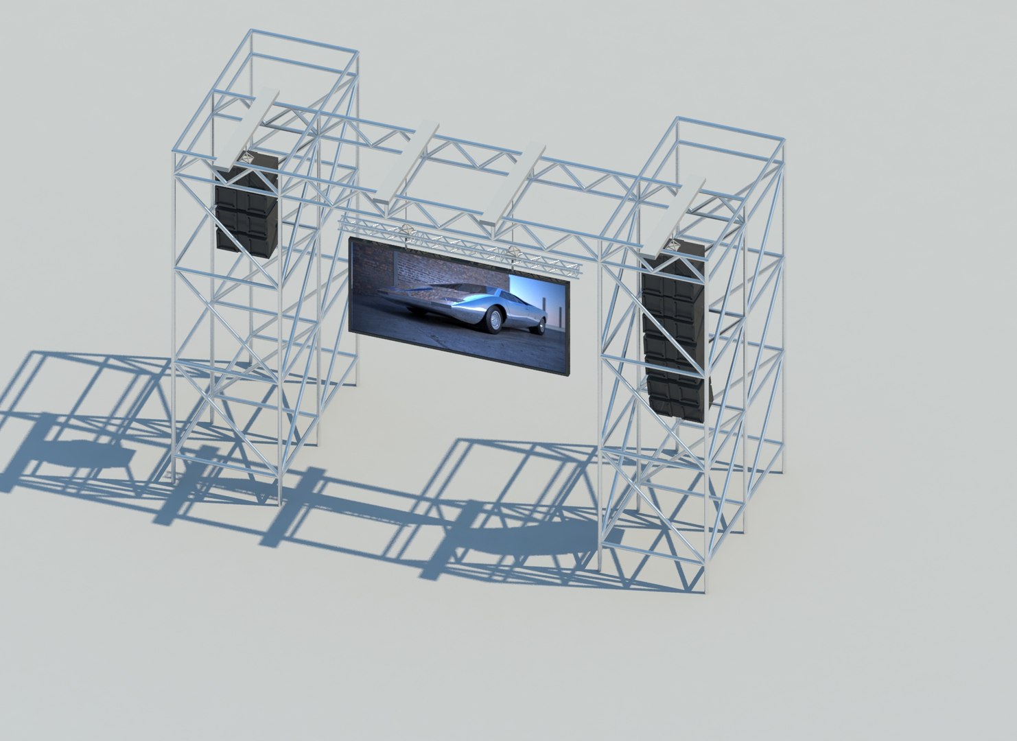 3d Screen Scene 8x6 Model