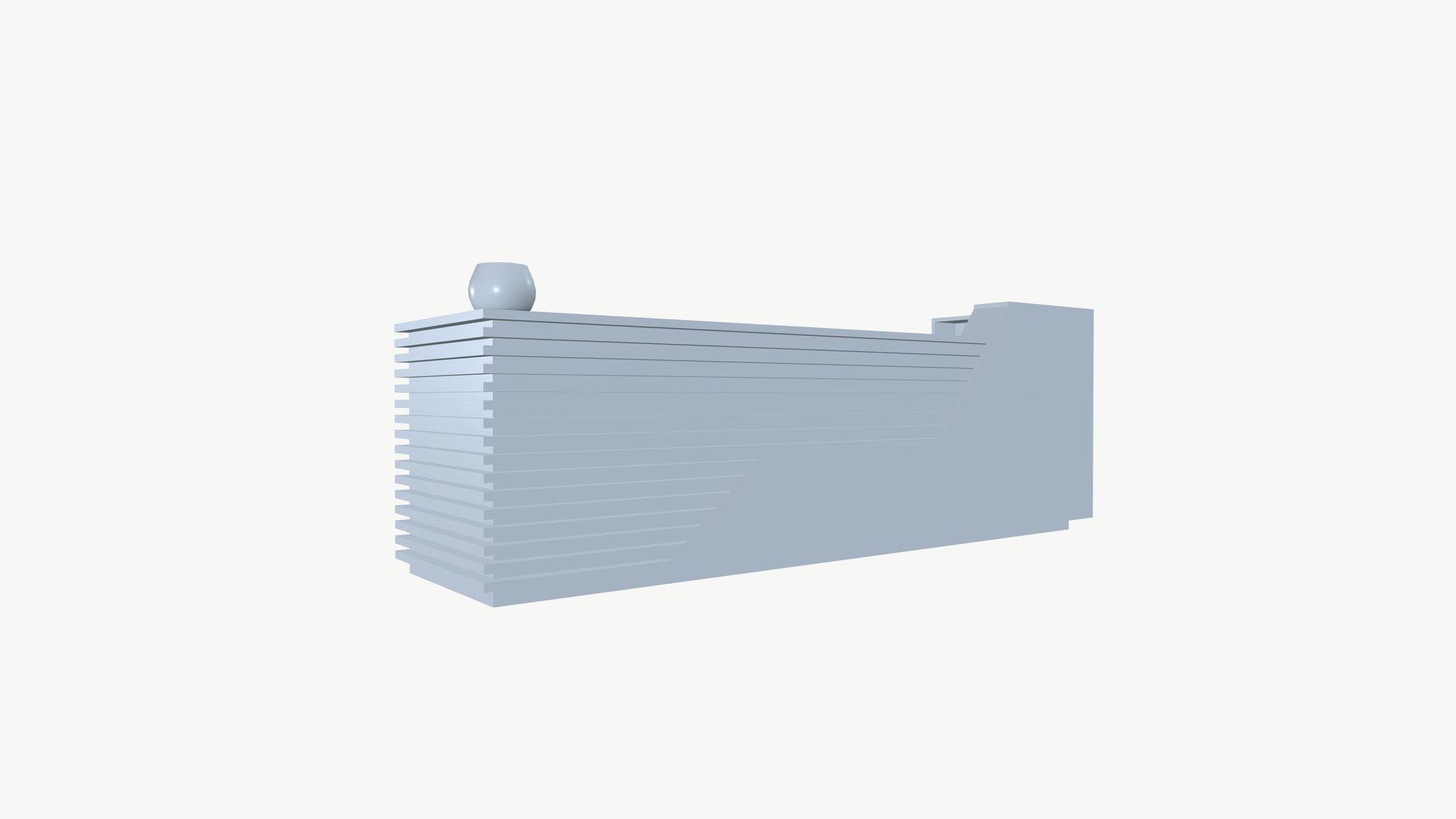Reception Table 3D Model - TurboSquid 2396701