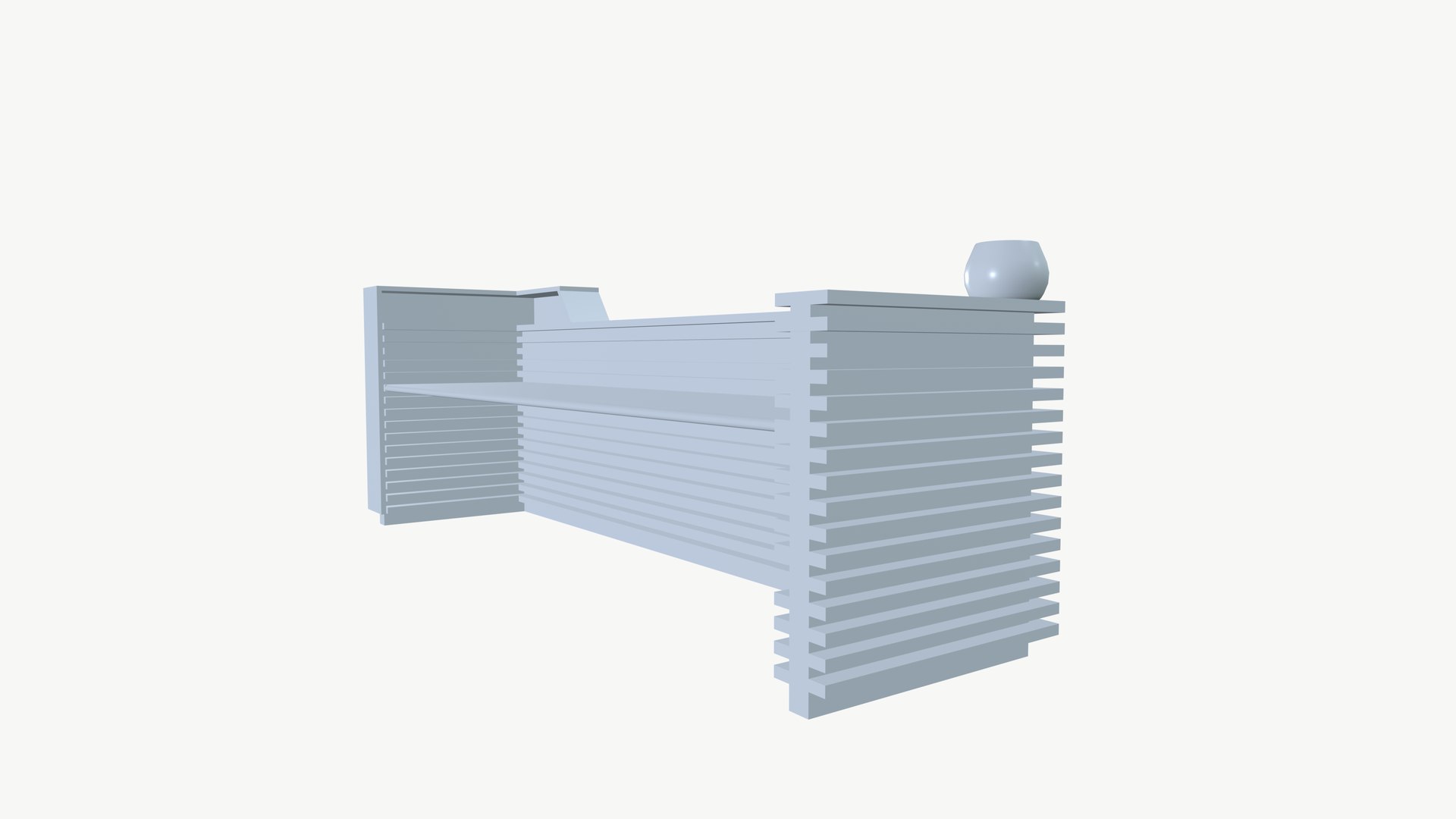 Reception Table 3D Model - TurboSquid 2396701