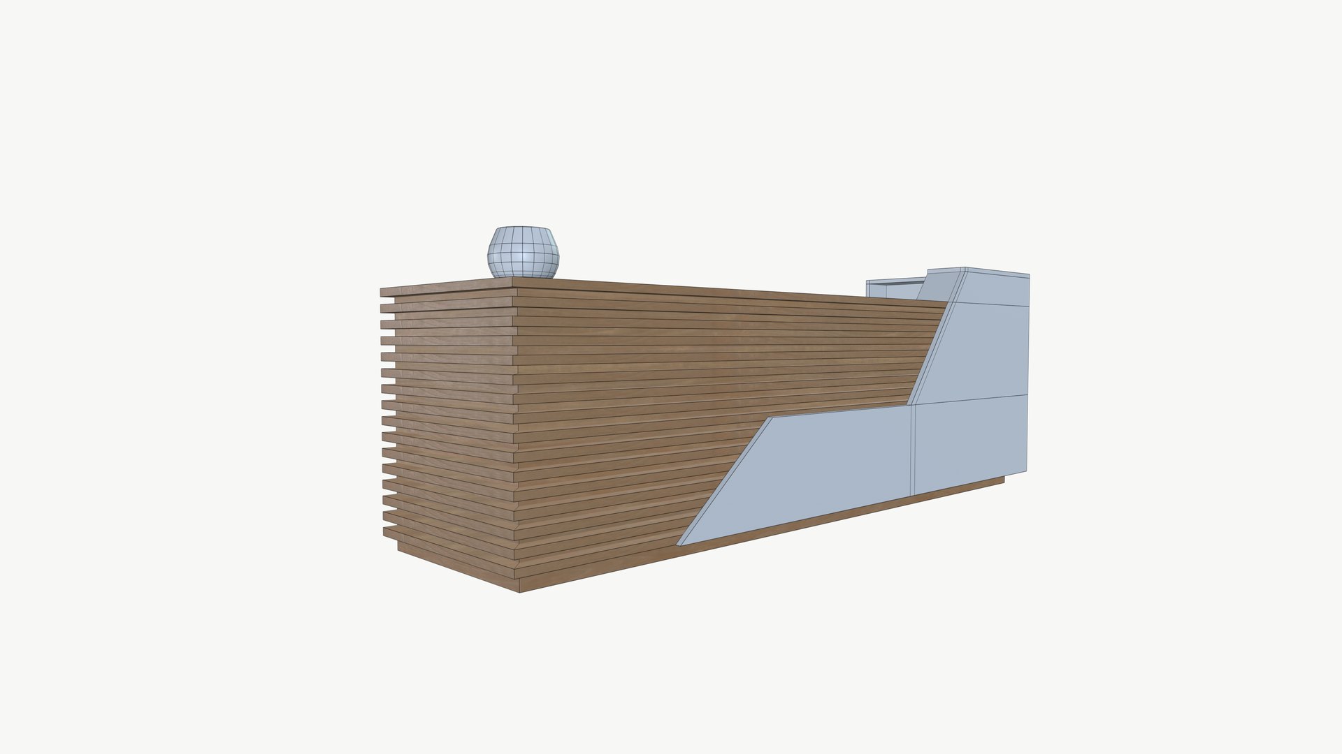 Reception Table 3D Model - TurboSquid 2396701