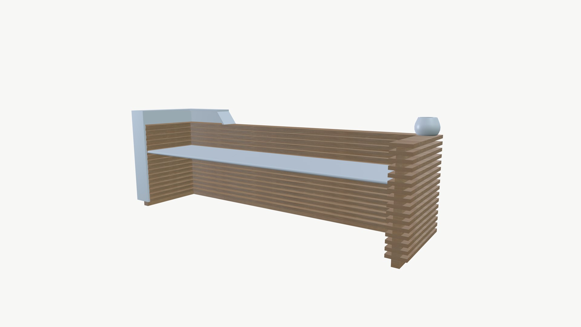Reception Table 3D Model - TurboSquid 2396701
